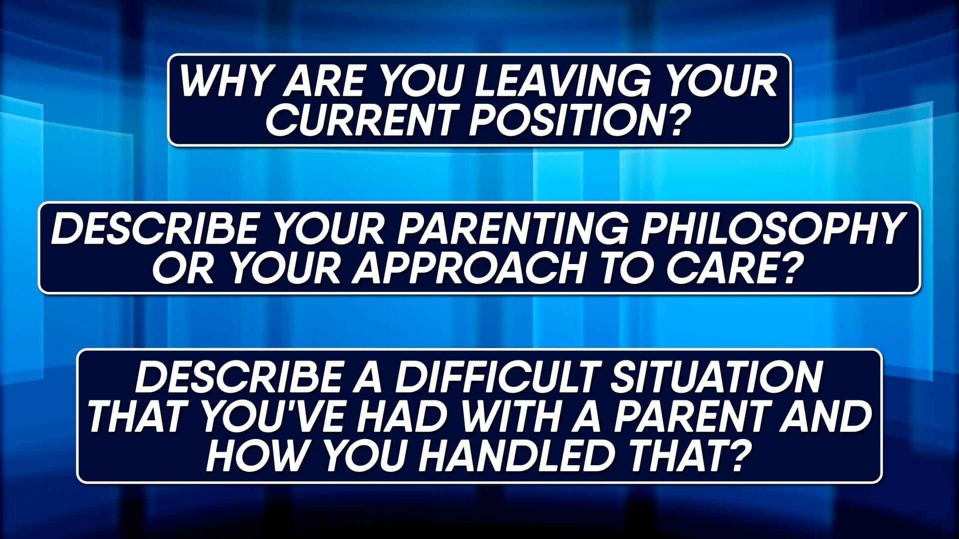 Episode #7 : Top Tips for Interviewing Nannies - Part 1