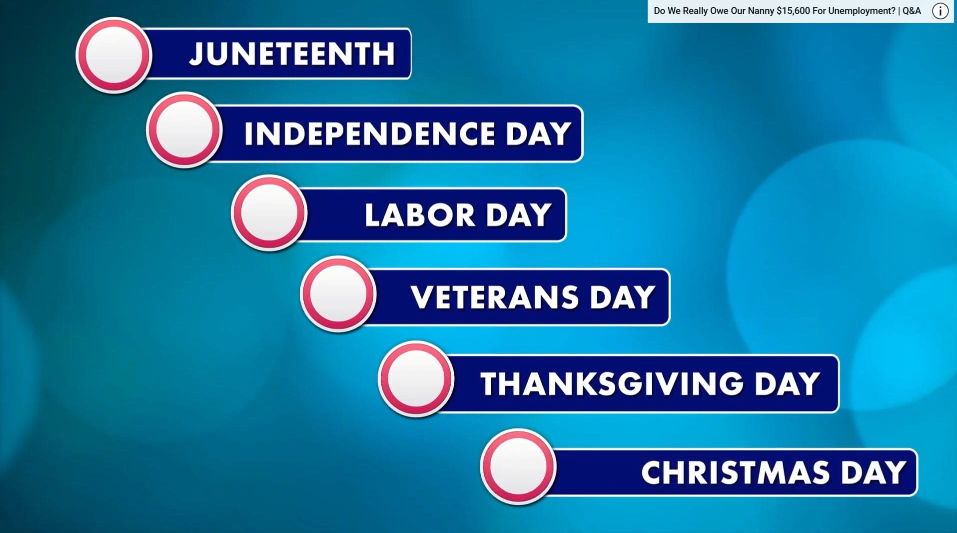 Should I Offer My Nanny Paid Holidays?