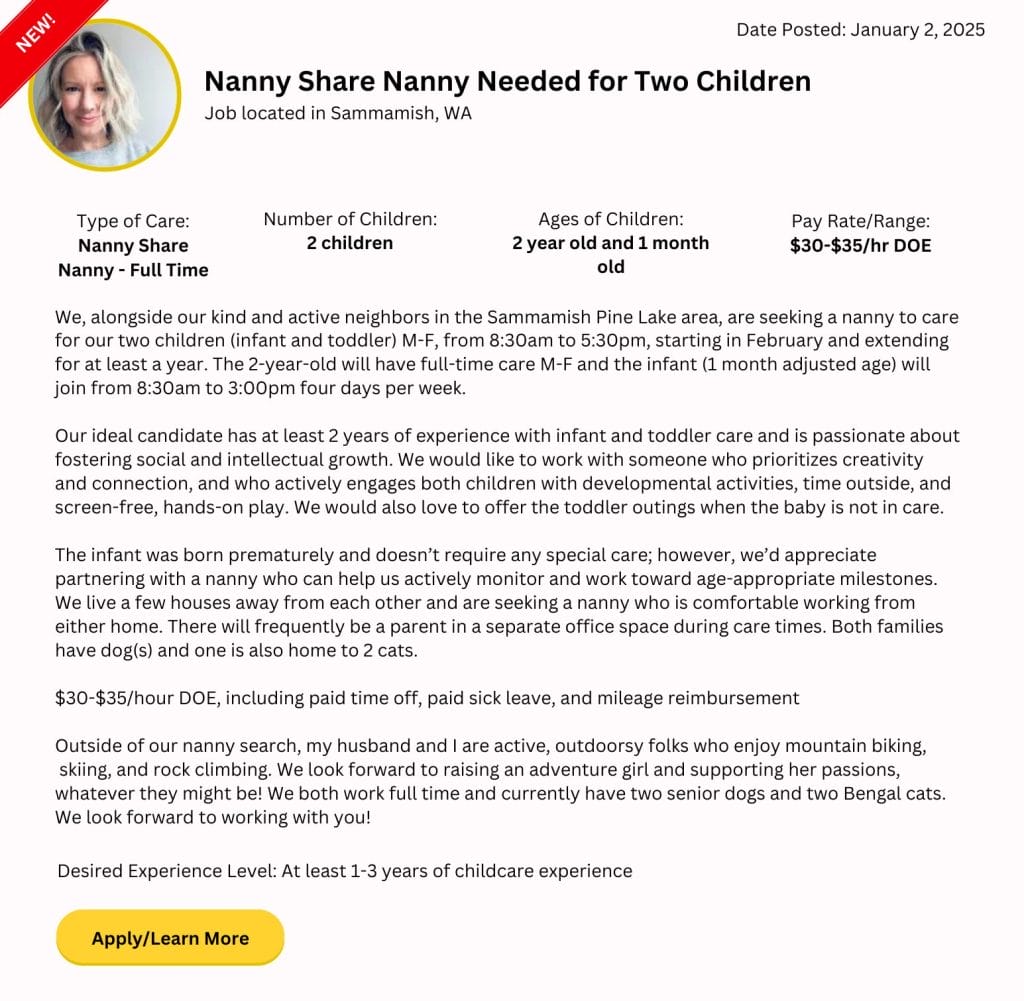 Nanny Shares Near Me | Nanny Parent Connection